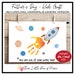 Rocket Space Solar System Father's Day Birthday Printable Handprint ...
