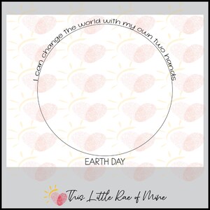 I Can Change the World With My Own Two Hands - Earth Day - Handprint ...