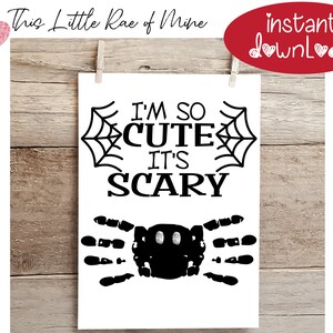 I'm so Cute It's Scary Spider Halloween - Etsy