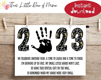 January Handprint Craft - Etsy