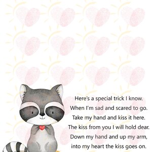 The Kissing Hand Racoon Story Book Craft First Day of - Etsy