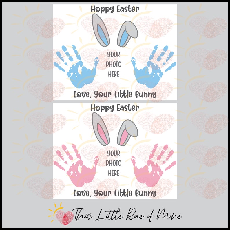 Hoppy Easter - Love Your Little Bunny - Handprint Art - Photo ...