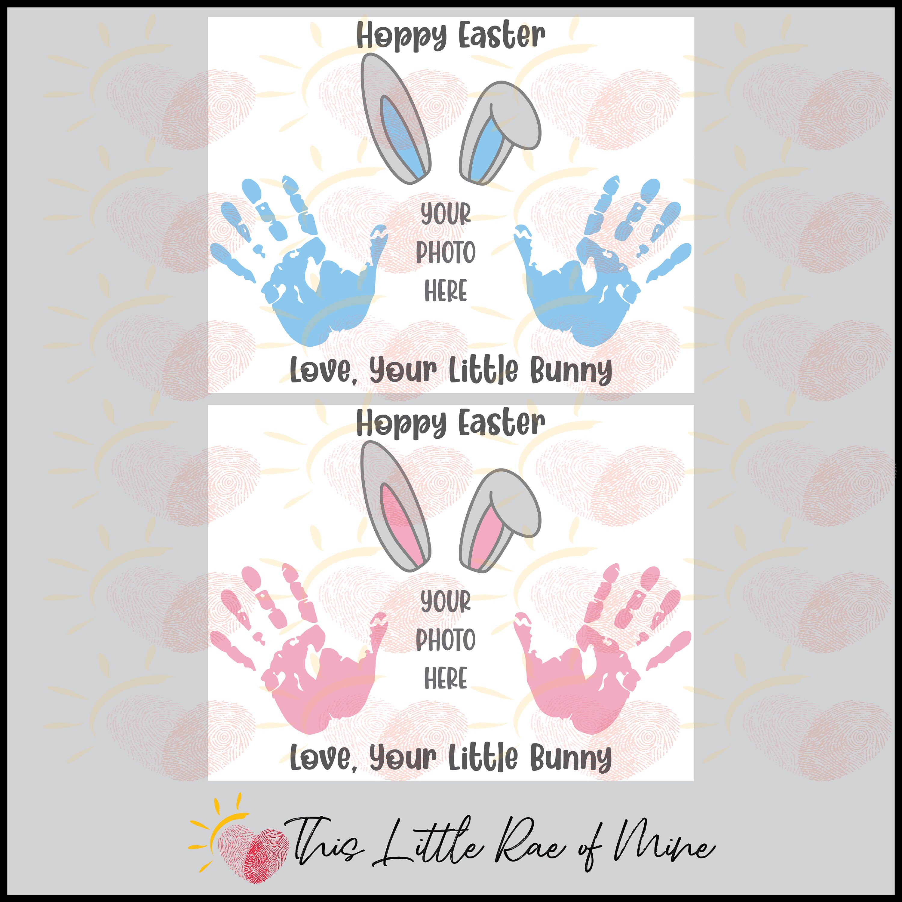 Hoppy Easter - Love Your Little Bunny - Handprint Art - Photo ...