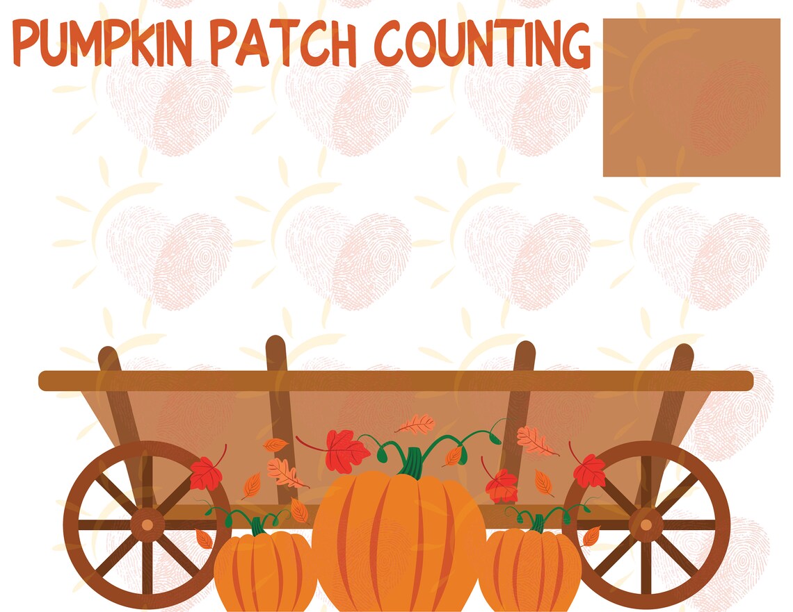 Pumpkin Patch Counting Mat Numbers 1-20 Fall Printable - Etsy