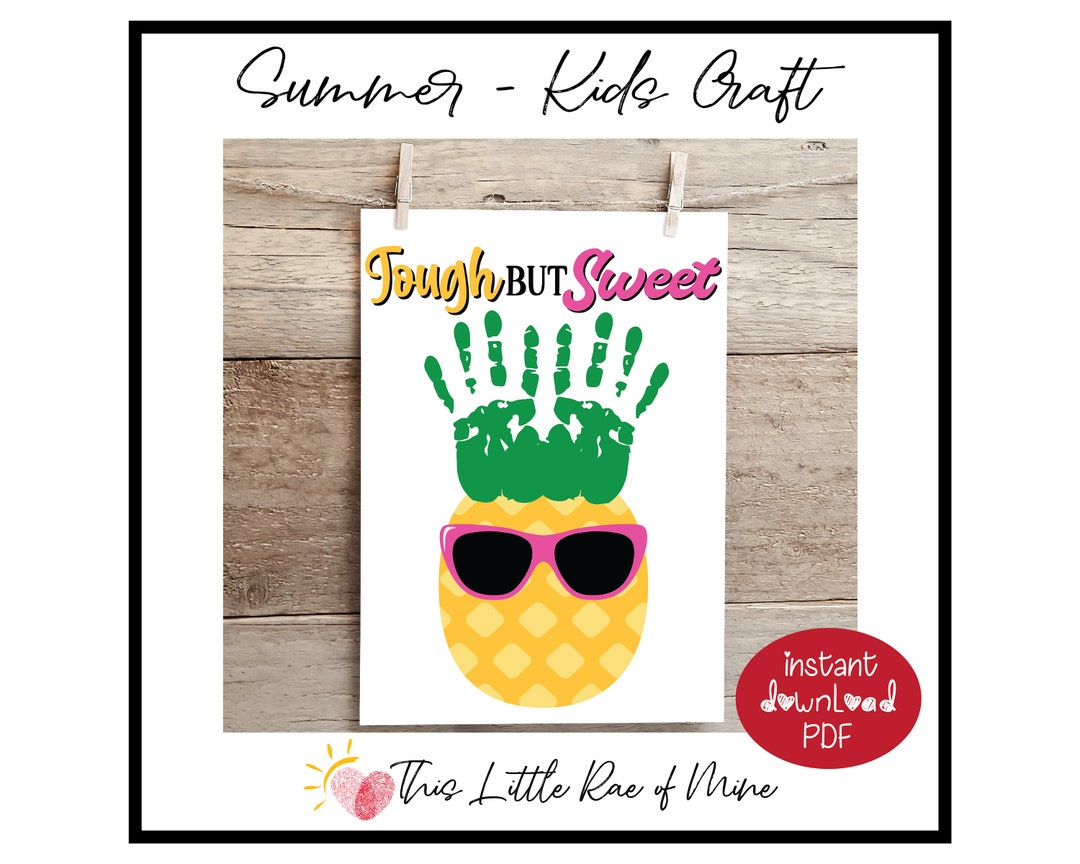 Touch but Sweet - Pineapple - Summer Fun - Handprint Art - Printable ...