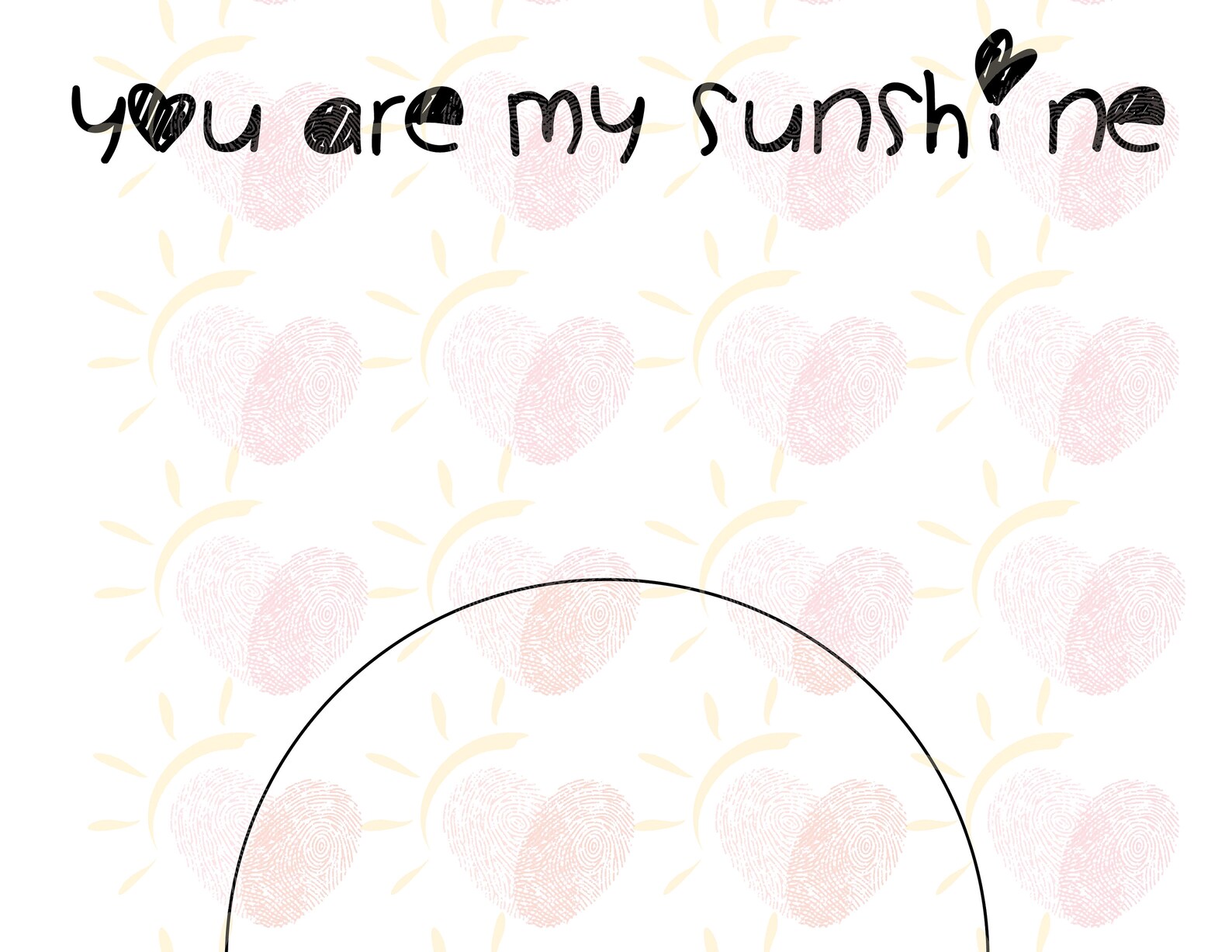 You Are My Sunshine Spring Summer Printable Handprint - Etsy