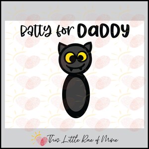 Batty for Daddy - Bat - Happy Halloween - Handprint - October ...