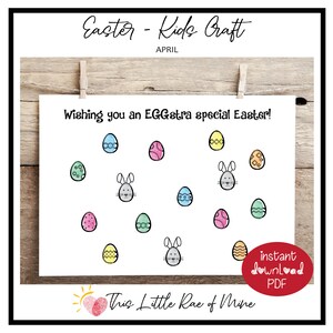 Eggstra Special Easter - Fingerprint Art - Keepsake - Easter Printable ...