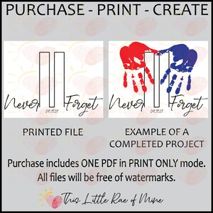 Never Forget - 9-11 - September 11th - Patriots Day - USA - Kid Craft ...