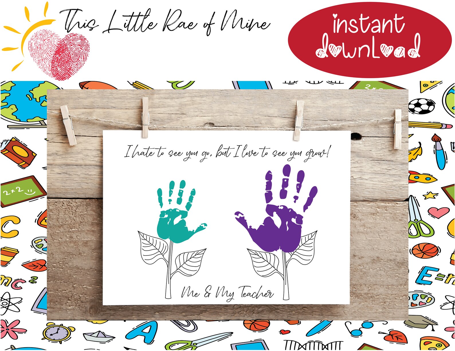 Me & My Teacher End of School Flowers Graduation Day - Etsy