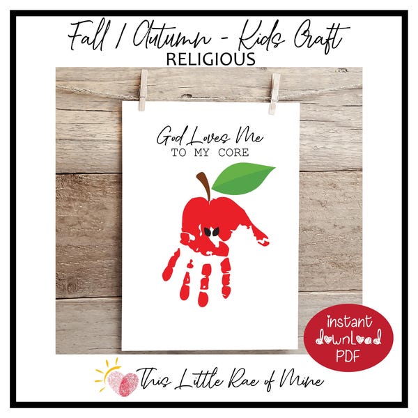 God Made Me Handprint Craft - Etsy
