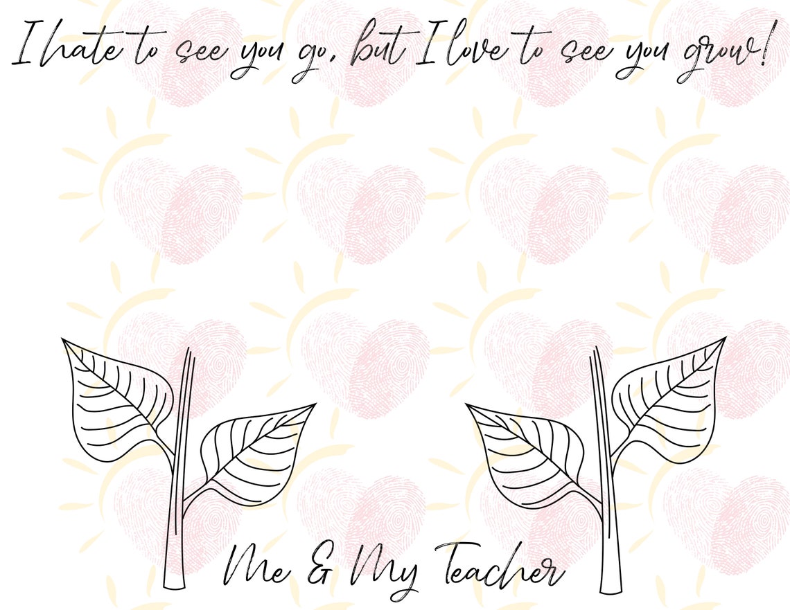 Me & My Teacher End of School Flowers Graduation Day | Etsy