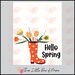Hello Spring - First Day of Spring - Flowers - Rainboot - Handprint Art ...