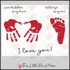 Bottom of My Heart Tip of My Toes - I Love You - Valentine's Day ...