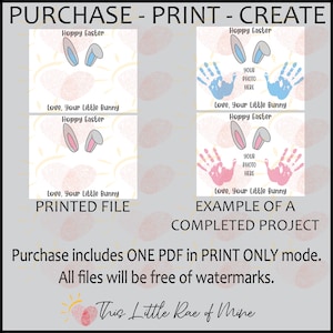 Hoppy Easter - Love Your Little Bunny - Handprint Art - Photo ...