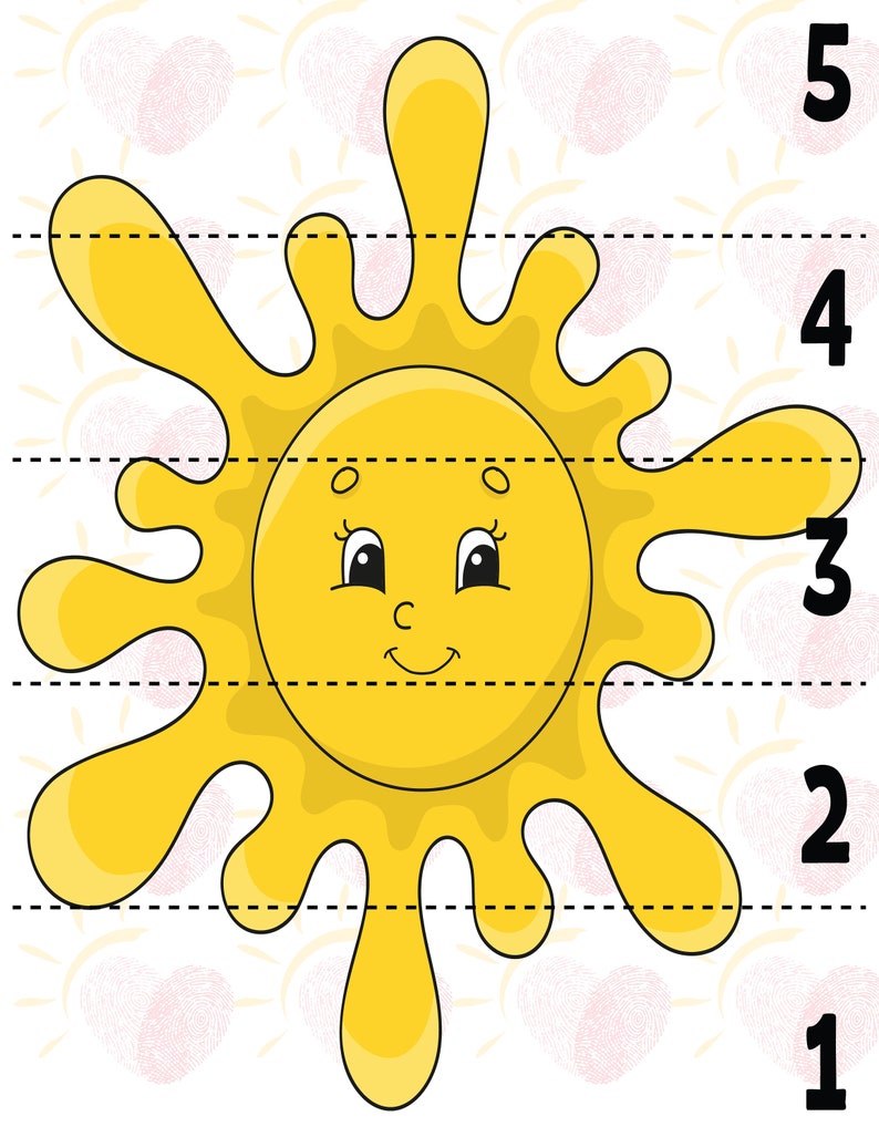 Spring Number Sequence Puzzle Printable Number Activity - Etsy