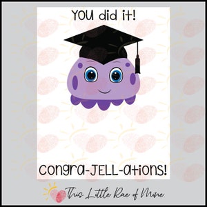 Congratulations - Jelly Fish - End of School - Graduation Day - Prek ...