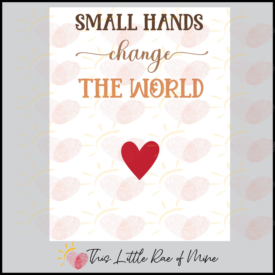Small Hands Change the World MLK Day Martin Luther King Jr - Etsy