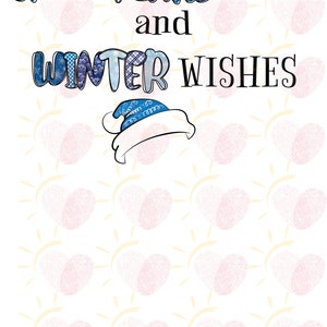 Snowflake Kisses Winter Wishes Snowman Christmas - Etsy