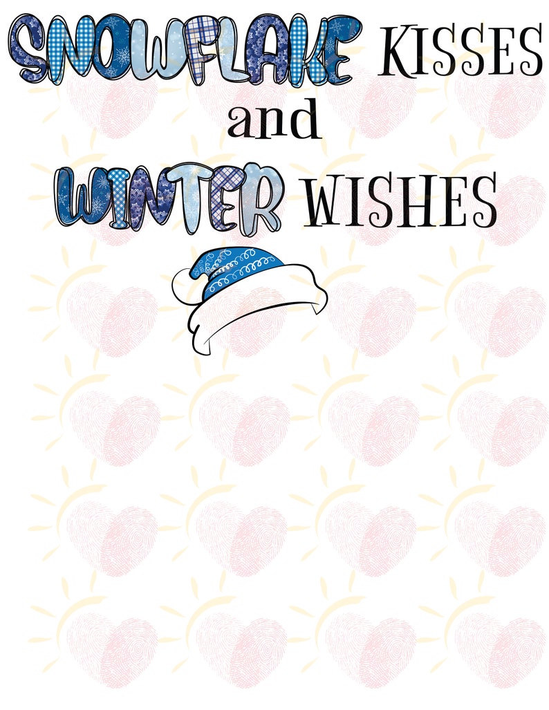 Snowflake Kisses Winter Wishes Snowman Christmas - Etsy