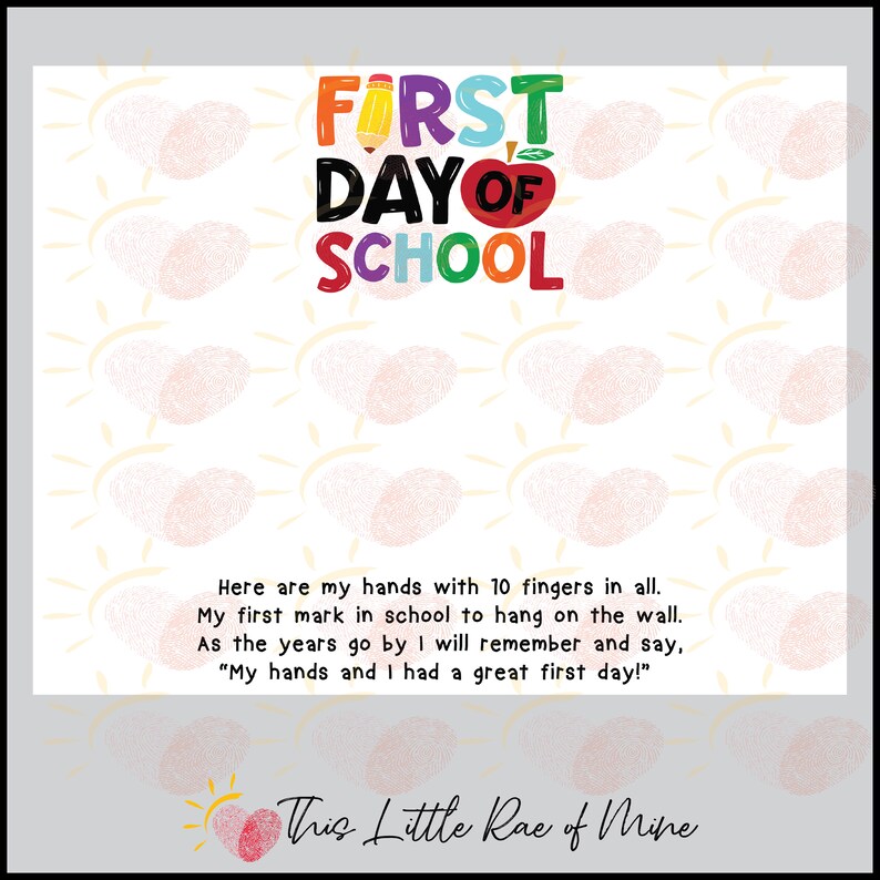 First Day of School My Hands and I Had a Great Day - Etsy