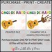 Cinco De Mayo - May 5th - Fifth of May - Guitar - Mexico - Handprint ...
