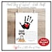 Five Little Apples Handprint Art Fingerprint Keepsake Printable Kid ...