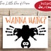 Wanna Hang Bat Happy Halloween Handprint October Handprint Art Keepsake ...