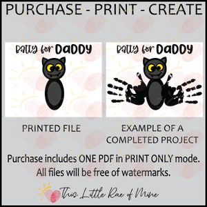 Batty for Daddy - Bat - Happy Halloween - Handprint - October ...