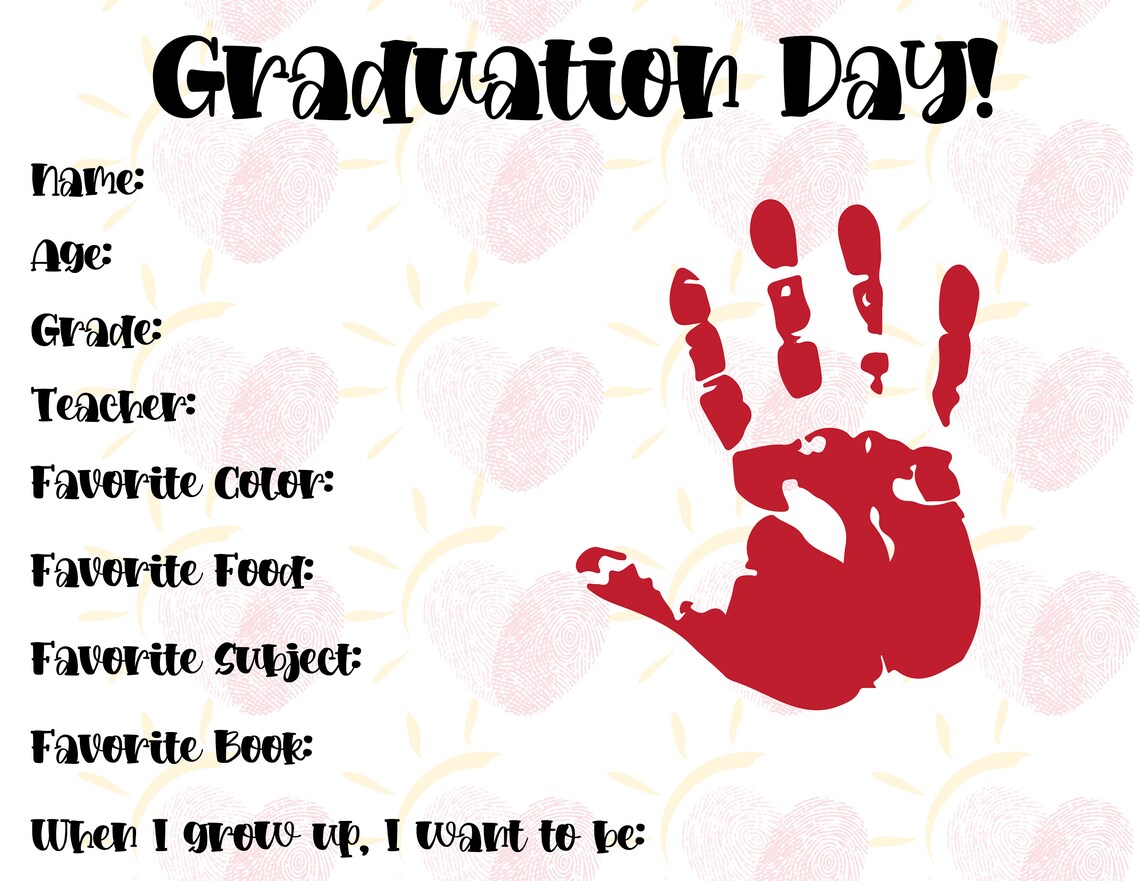 Graduation Day Preschool Prek Kindergarten Keepsake - Etsy
