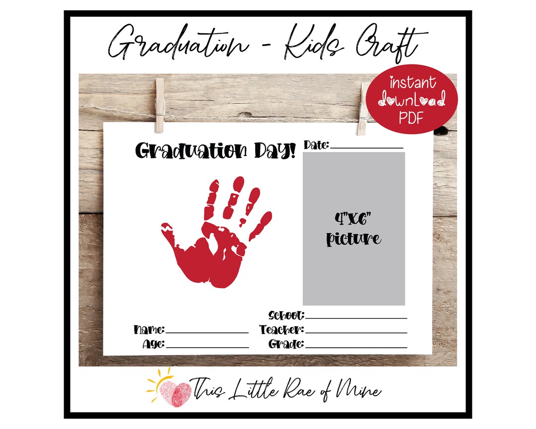 Graduation Day - Preschool - Prek Kindergarten – Keepsake – Sign ...