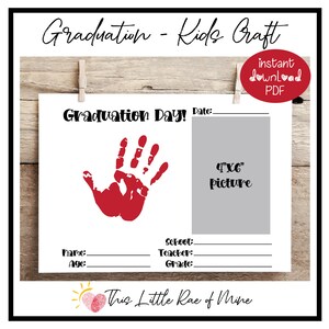 Graduation Day - Preschool - Prek Kindergarten – Keepsake – Sign ...