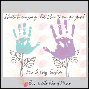 Me & My Teacher - End of School - Flowers - Graduation Day - Prek ...