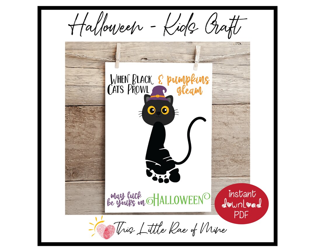 Black Cats Prowl - Pumpkin - Halloween - Footprint - October ...