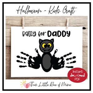 Batty for Daddy - Bat - Happy Halloween - Handprint - October ...
