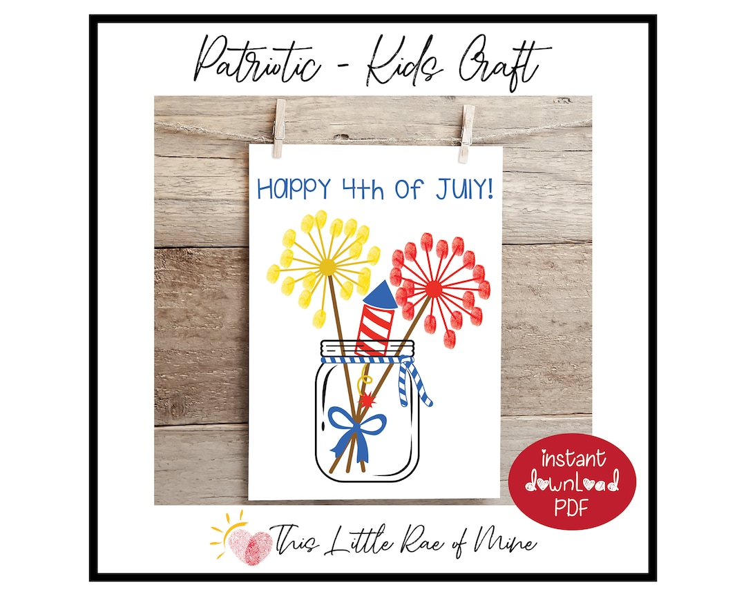 Happy 4th of July - Sparklers - USA - Patriotic - Printable ...