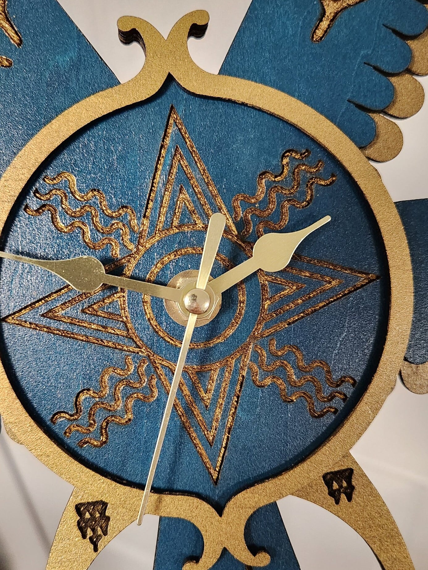 Mesopotamian Style Plywood Clock - Etsy