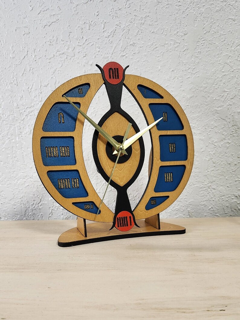 Egyptian Style Plywood Tabletop Clock - Etsy