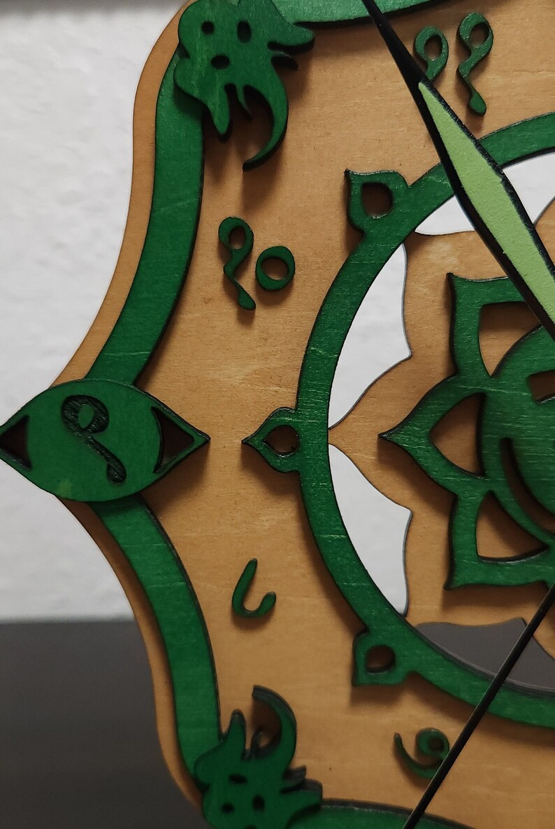 Desk Wooden Clock Inspired by Indian Culture - Etsy
