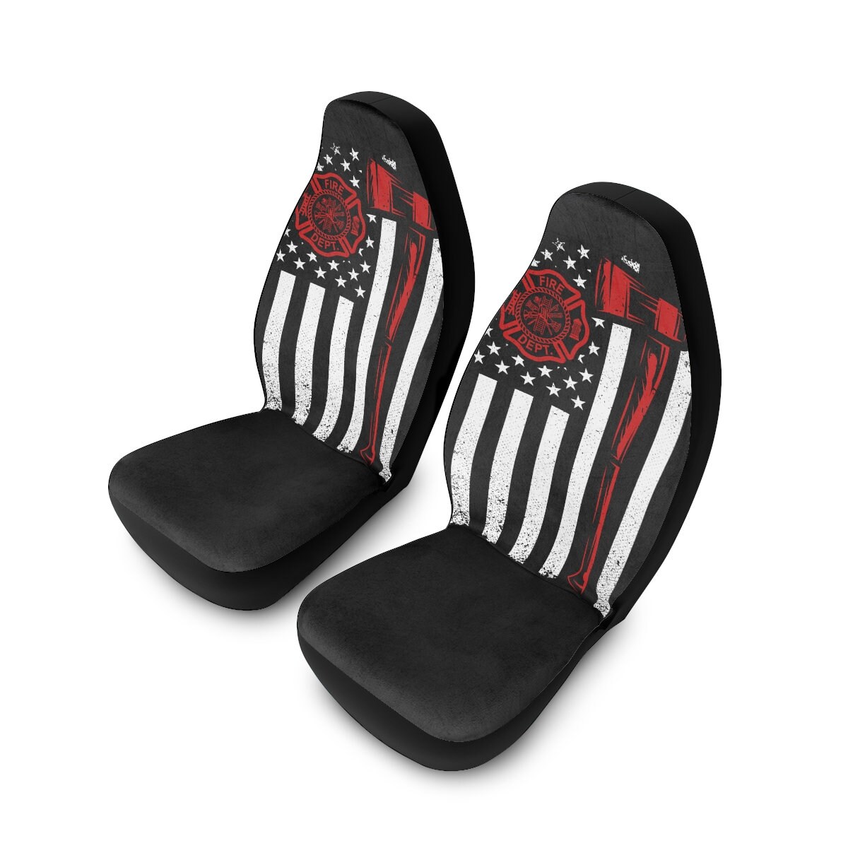 Firefighter & Axe Car Seat Cover, Flag Seat Cover, Fire Life Seat Cover ...