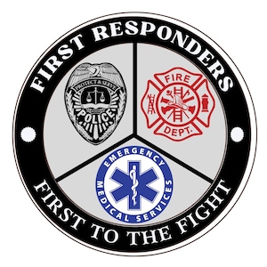 First Responders Decal, First to the Fight, Police Officers ...