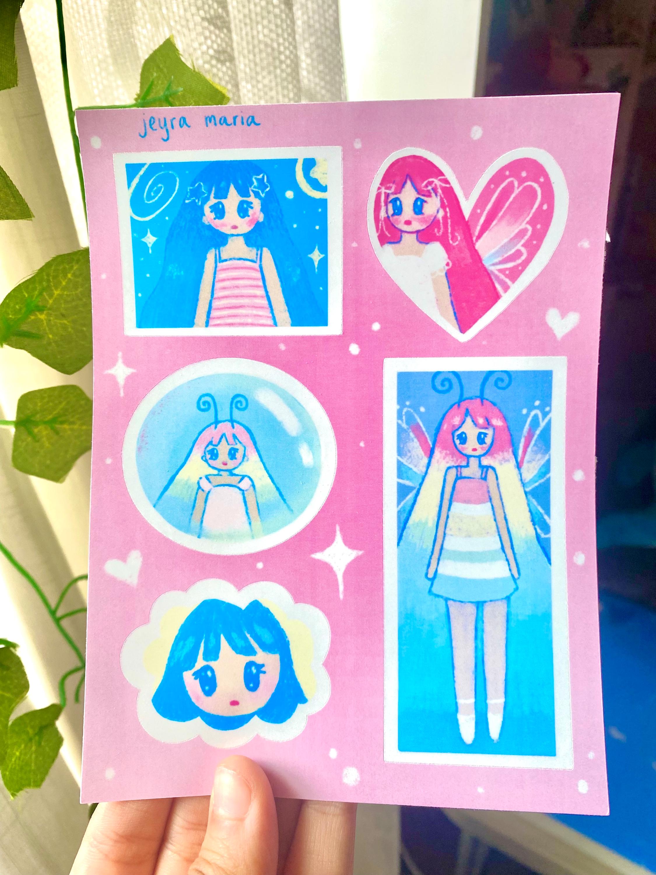 Phases Sticker Sheet - Etsy