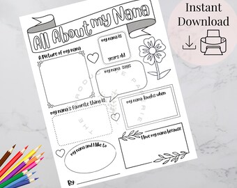 All About My Mom Printable Mothers Day Gift Questionnaire - Etsy