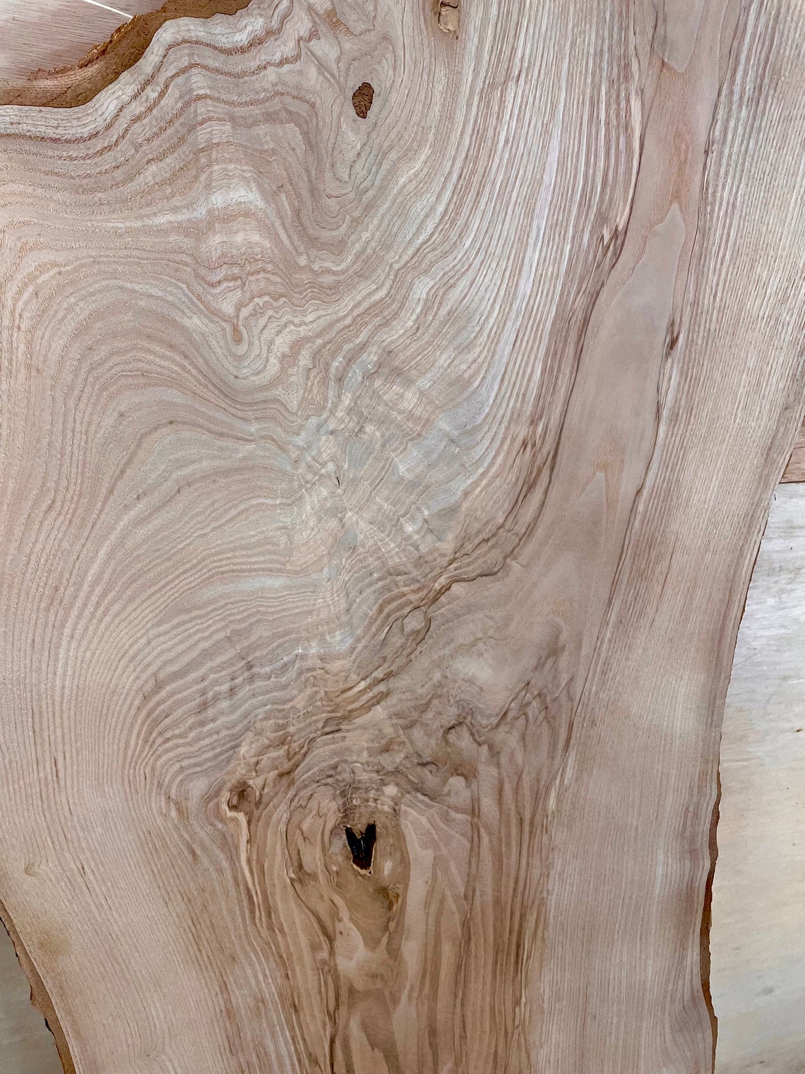 White Ash Live Edge Slab - Etsy