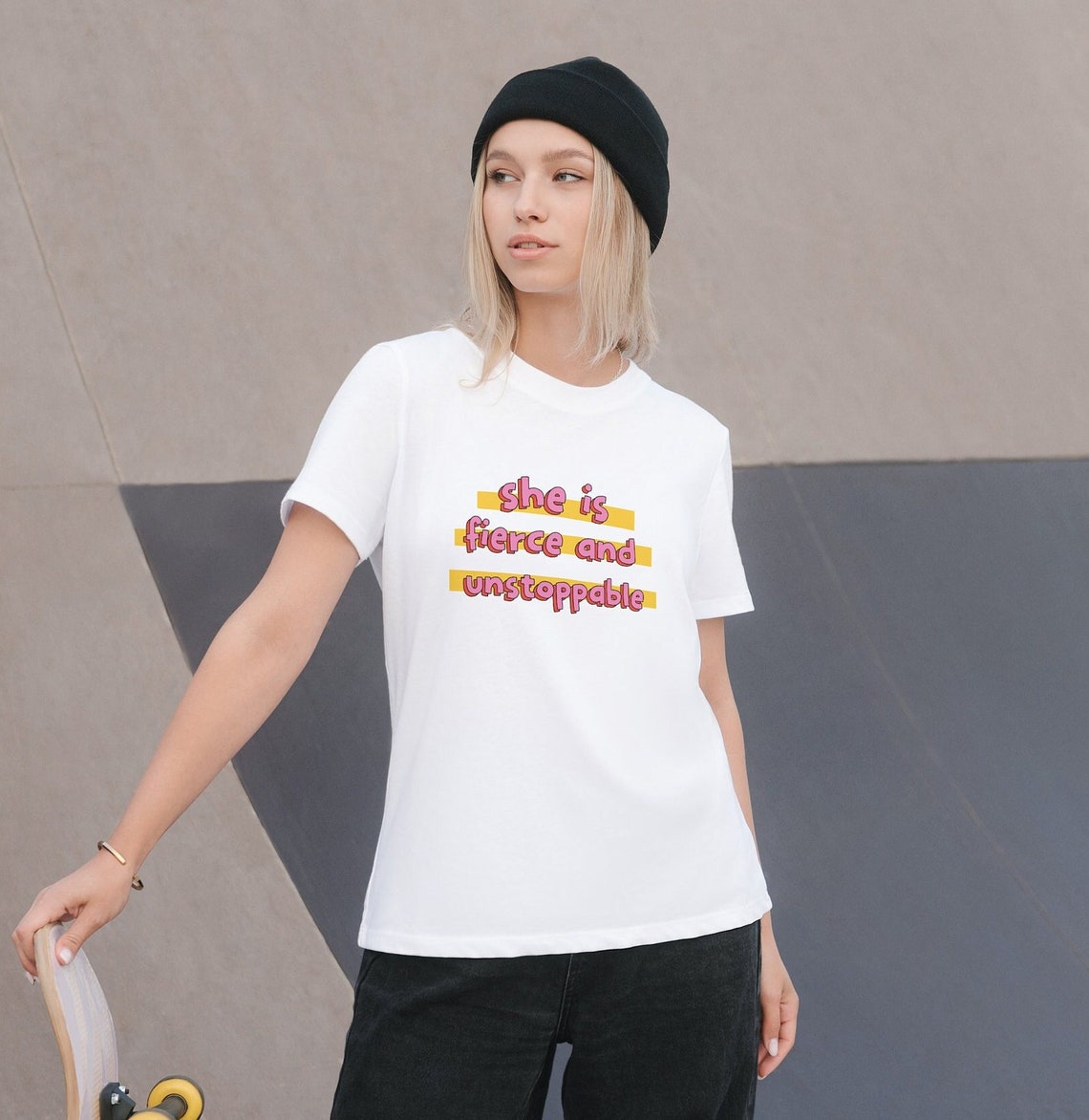 She is Fierce and Unstoppable SVG, Motivational Svg, Empowered Women S ...