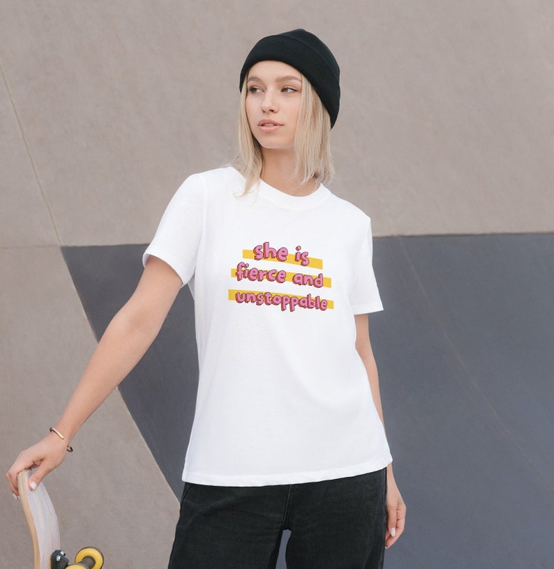 She is Fierce and Unstoppable SVG, Motivational Svg, Empowered Women S ...