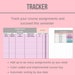 Class Assignment Tracker Google Sheets Spreadsheet Template | Digital ...