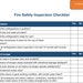 Comprehensive Fire Safety Inspection Template Word | Fire Safety ...