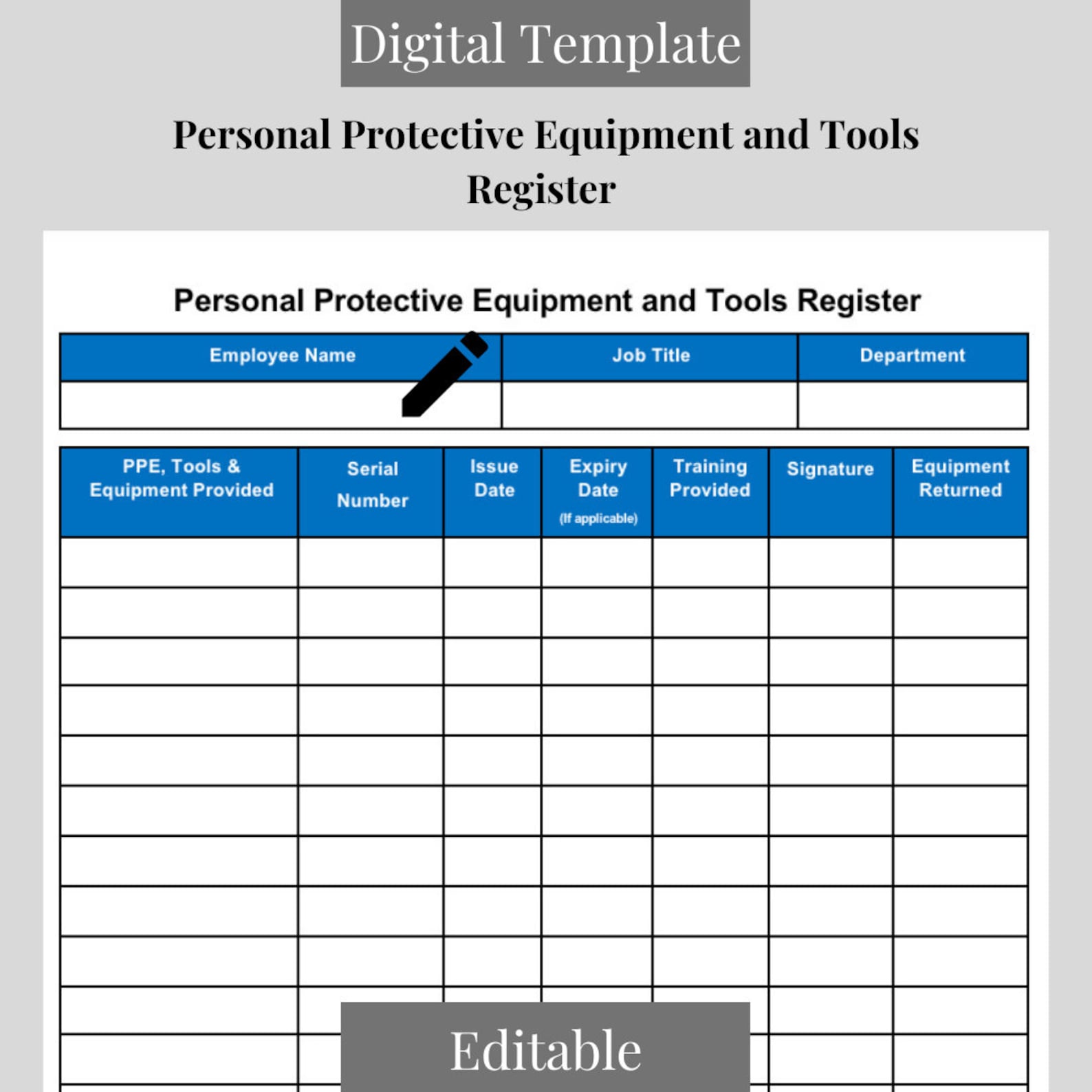 Personal Protective Equipment Ppe Issue Register In W - vrogue.co Personal Protective Equipment Ppe Issue Register In W - vrogue.co