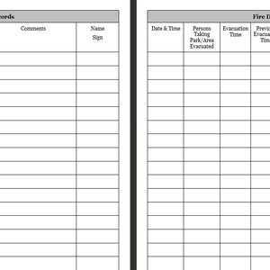 Fire Safety Log Book - Perfectly Detailed | Fire Safety Log Book ...